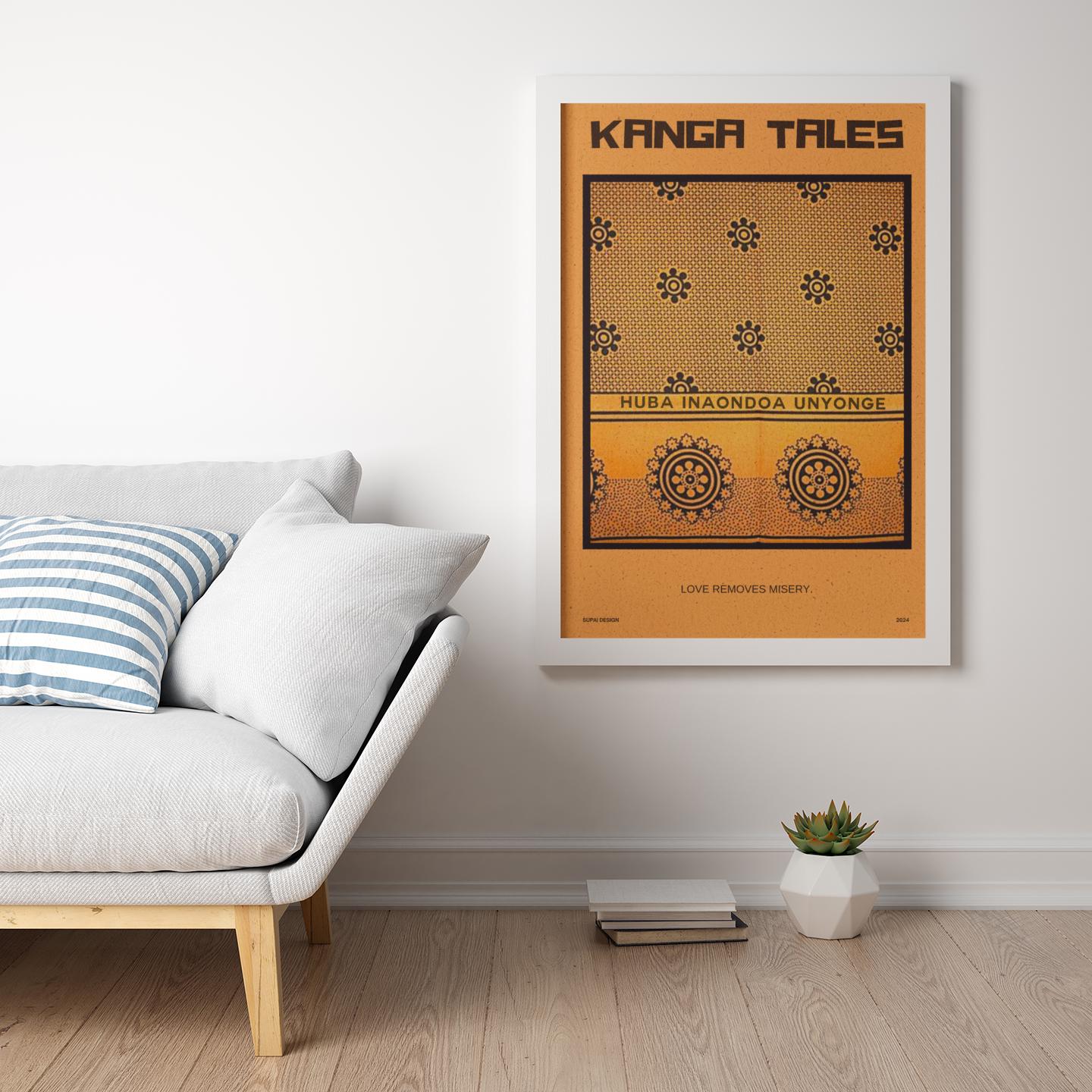 Kanga Tales Wall Art, Swahili Poster, Love Quotes Wall Art, Swahili ...