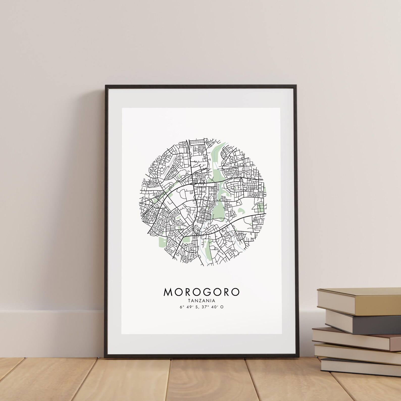 Morogoro Map, Tanzania Street Map, Africa City Map, Modern Africa Map ...