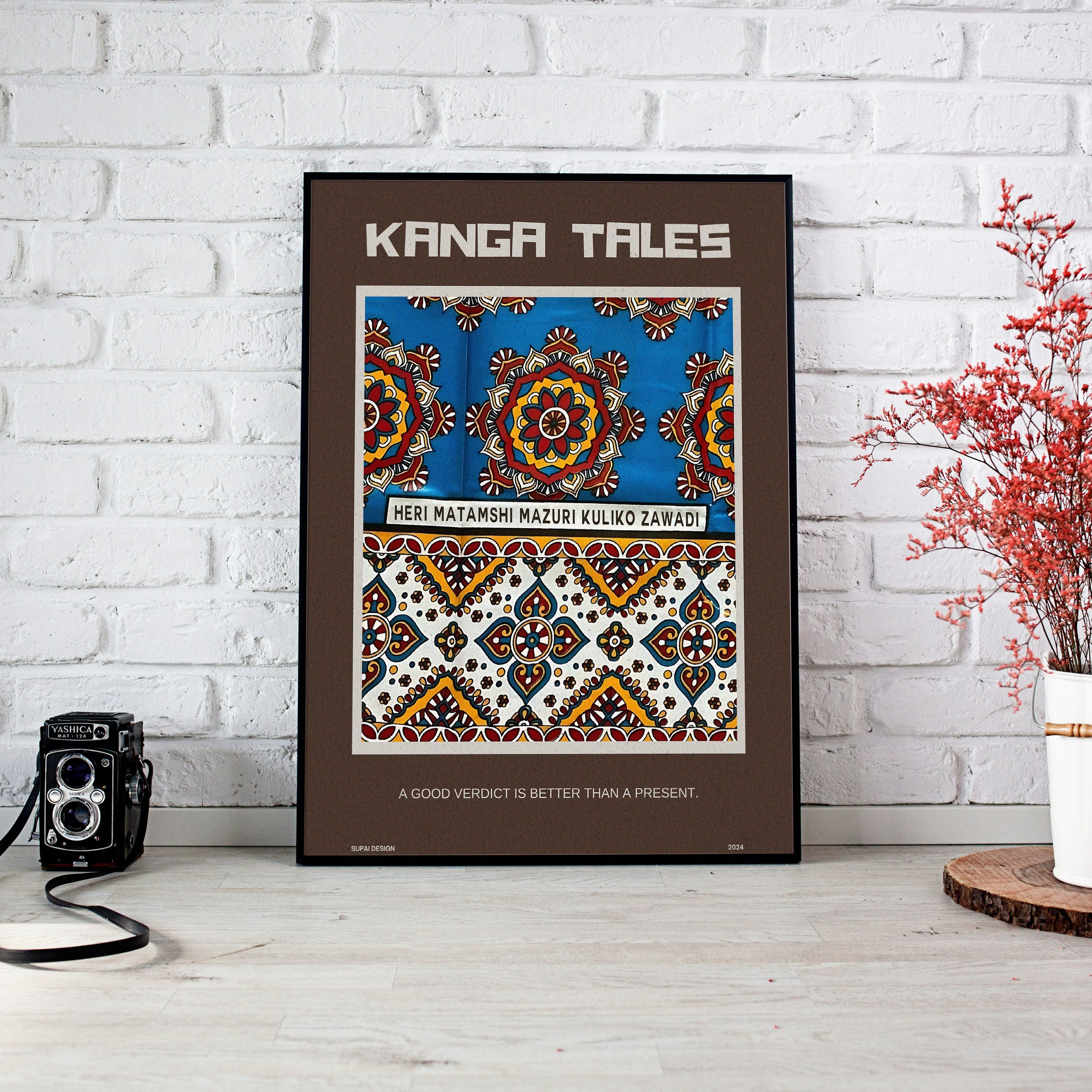 Kanga Tales Wall Art, Tanzanian Art, Swahili Quote Poster, Kanga Quotes ...