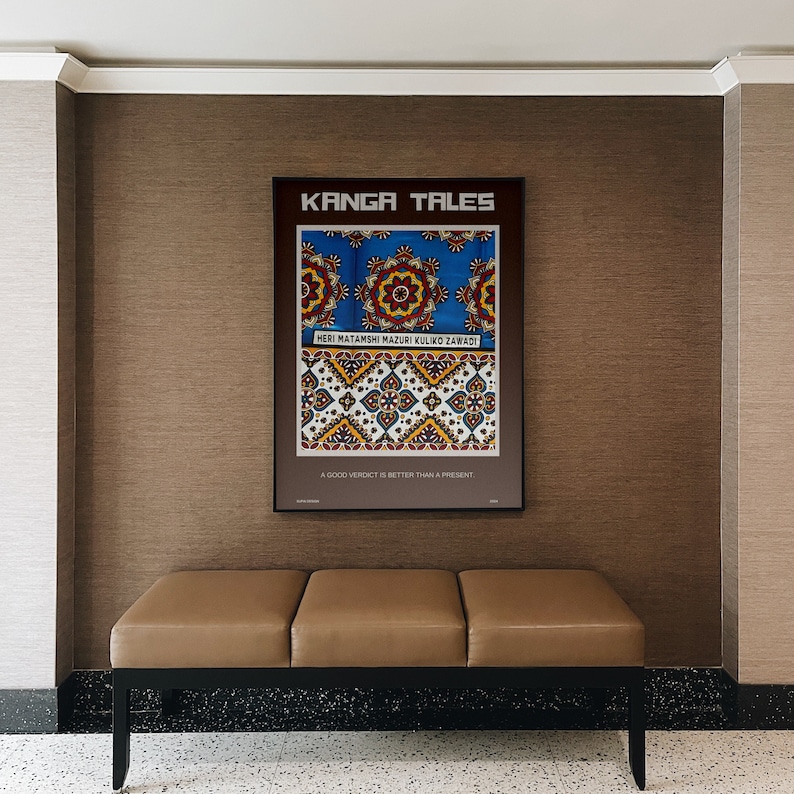 Kanga Tales Wall Art, Tanzanian Art, Swahili Quote Poster, Kanga Quotes ...