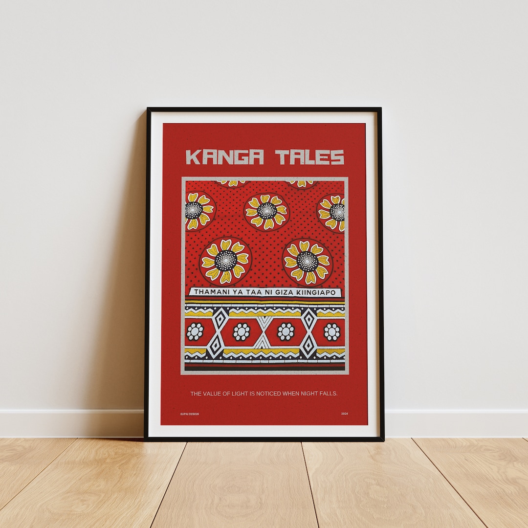 Kanga Tales Wall Art, Swahili Quote Poster, African Proverb, Tanzania ...