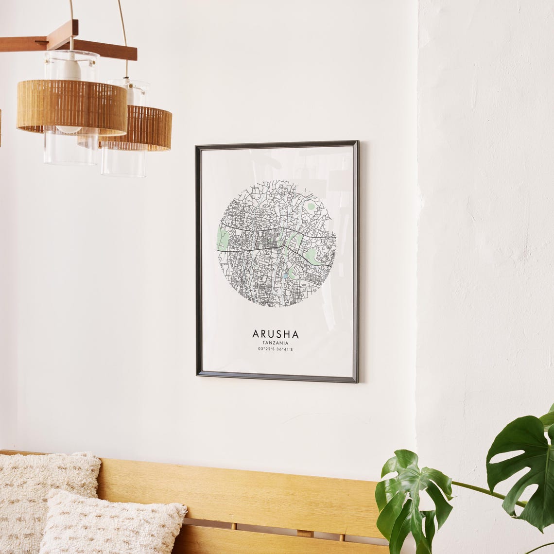 Arusha Map, Tanzania City Map, Africa Street Map, Arusha Poster ...