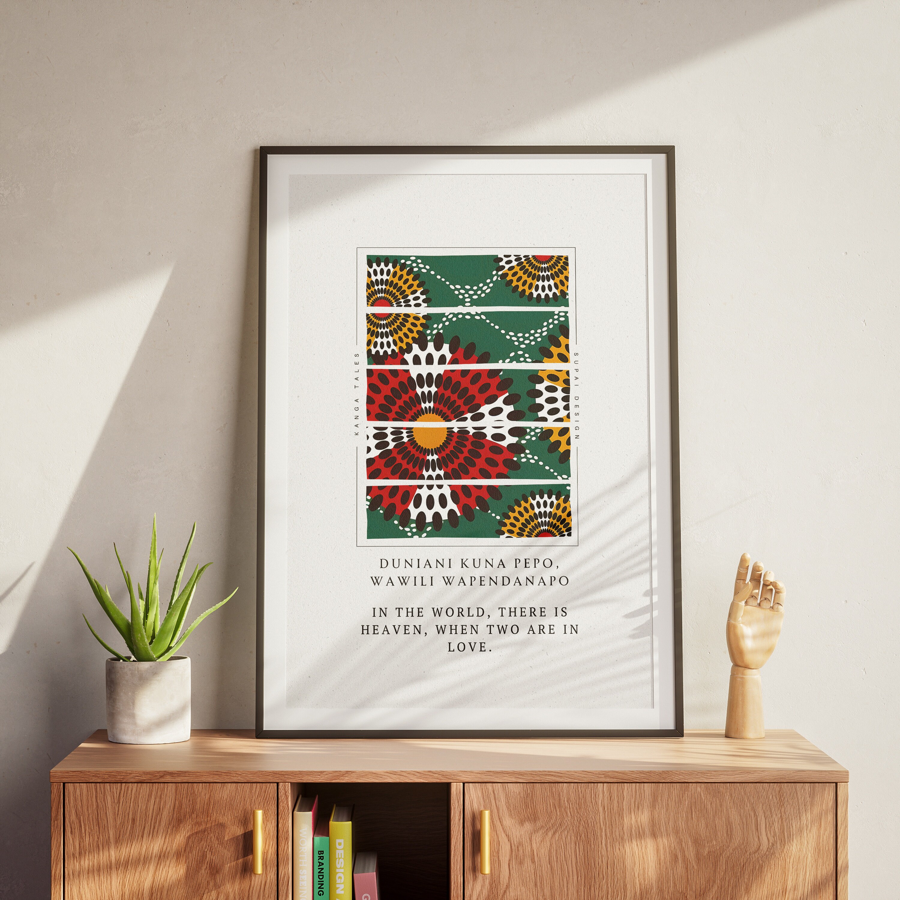Wapendanao Wall Art, Kanga Tales Poster, African Fabric, Kitenge Design ...