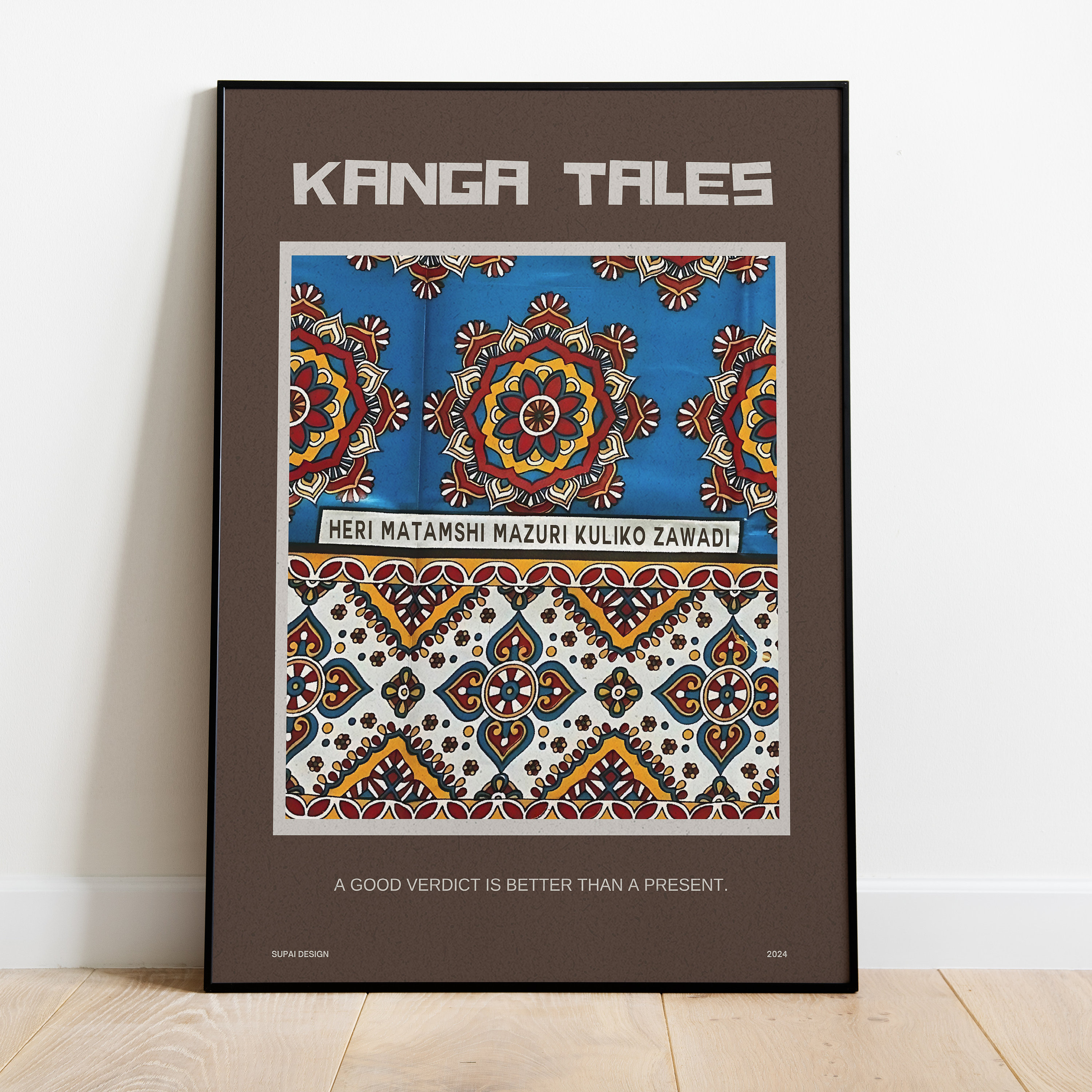 Kanga Tales Wall Art, Tanzanian Art, Swahili Quote Poster, Kanga Quotes ...