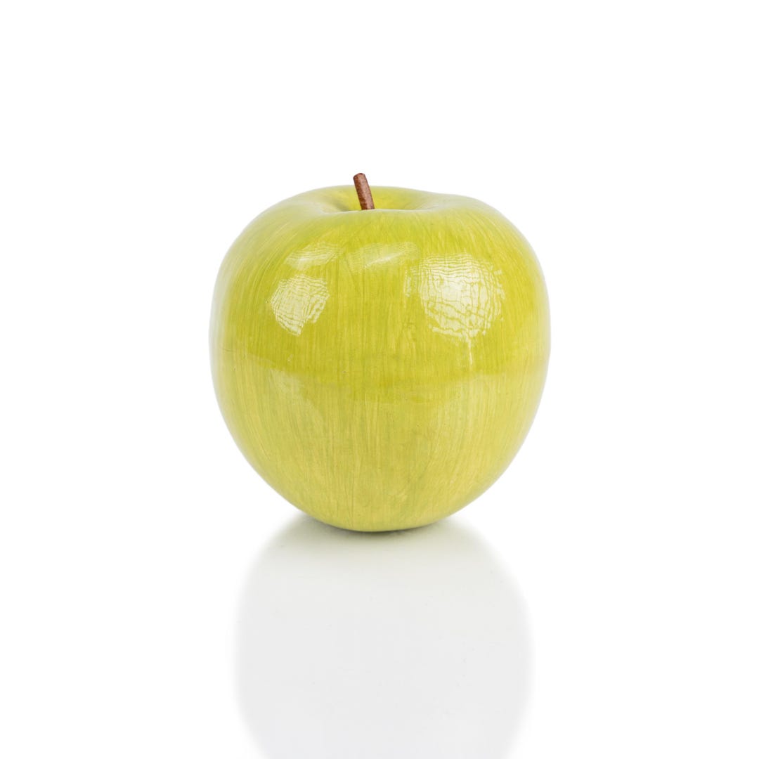 Handmade Apple | Ceramic | Green | Real Life Size - Etsy UK