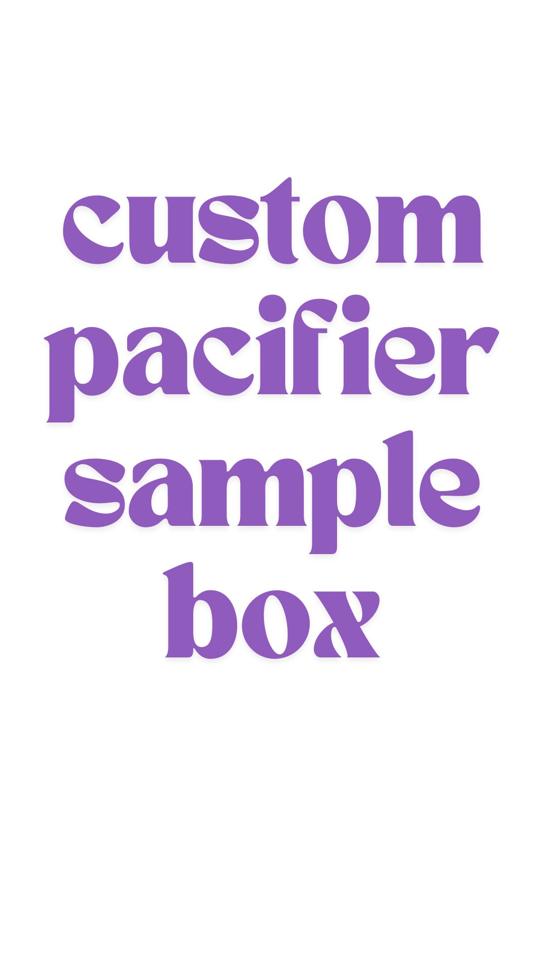 Custom Pacifier Sample Pack - Pacifier Baby Shower Gift for New Parents ...