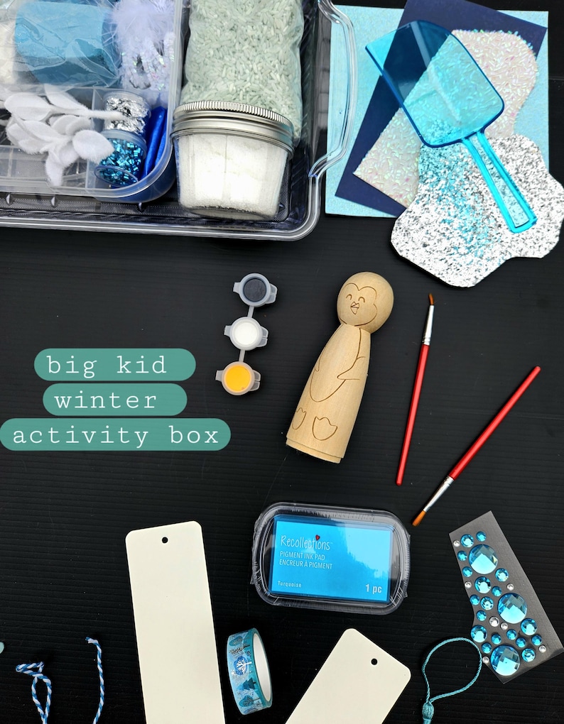 Arctic Fun Activity Box: Kids' Sensory Play Dough Kit & Book - Etsy