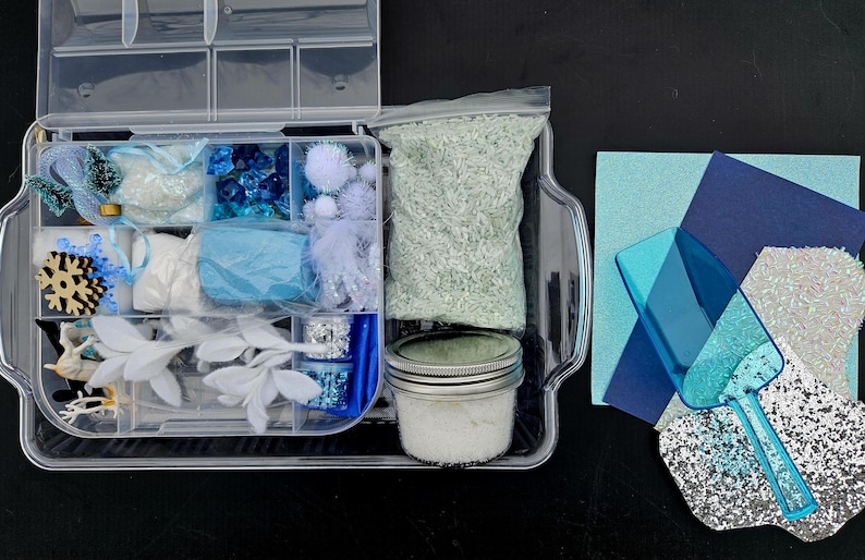 Arctic Fun Activity Box: Kids' Sensory Play Dough Kit & Book - Etsy