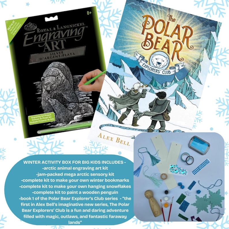 Arctic Fun Activity Box: Kids' Sensory Play Dough Kit & Book - Etsy