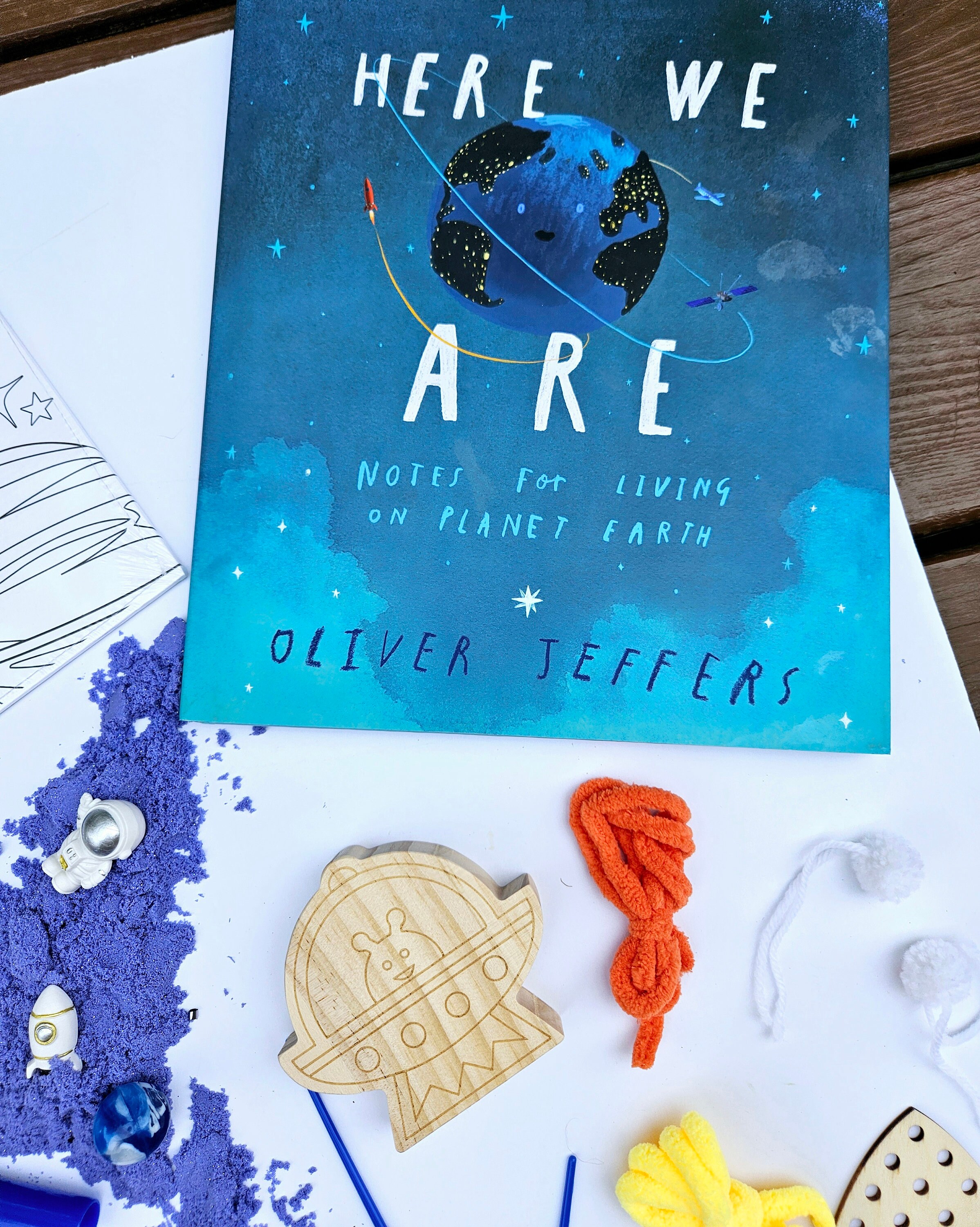 Kids Space Activity Box: Book, Craft, Sensory Sand Kit - Etsy