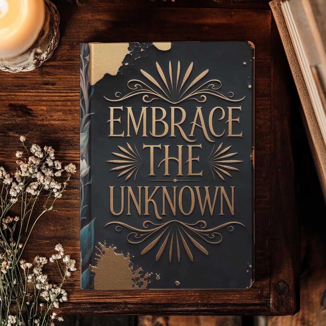 Hardcover Journal Matte, Embrace the Unknown Witch Fantasy Storybook ...