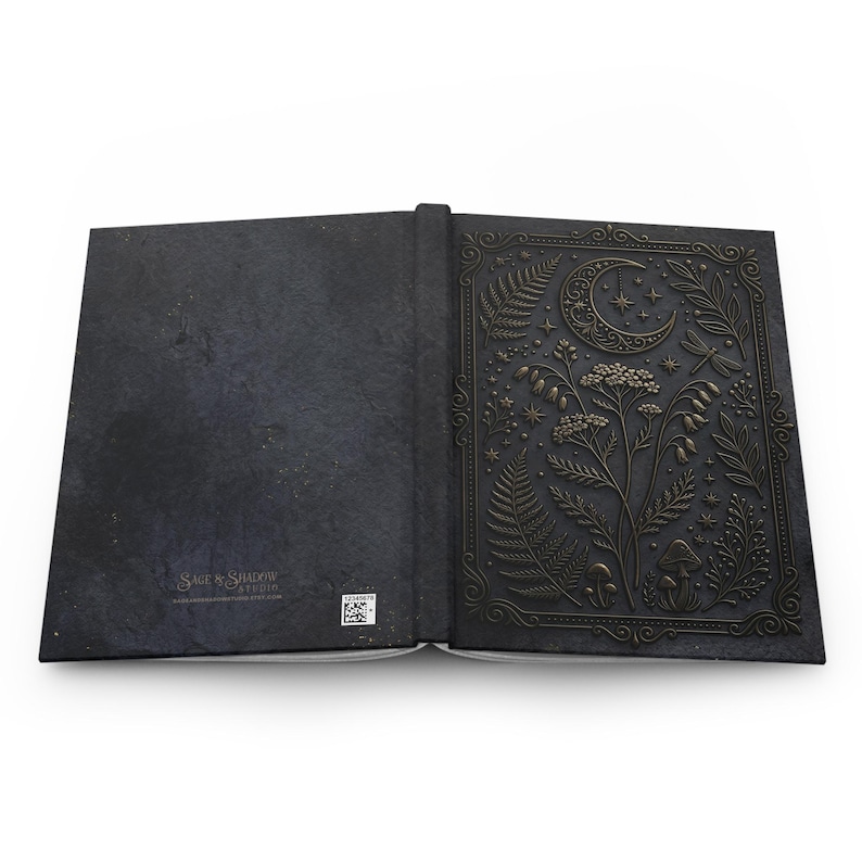 Dark Academia Botanical Journal, Celestial Nature Writing Notebook ...