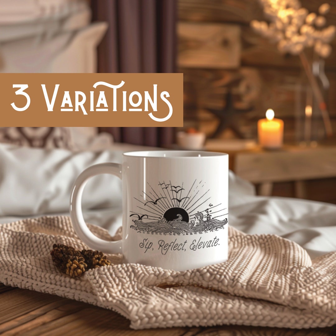Sip Reflect Elevate Mug, Self Love Mug, Positive Vibes Mug, Positive ...