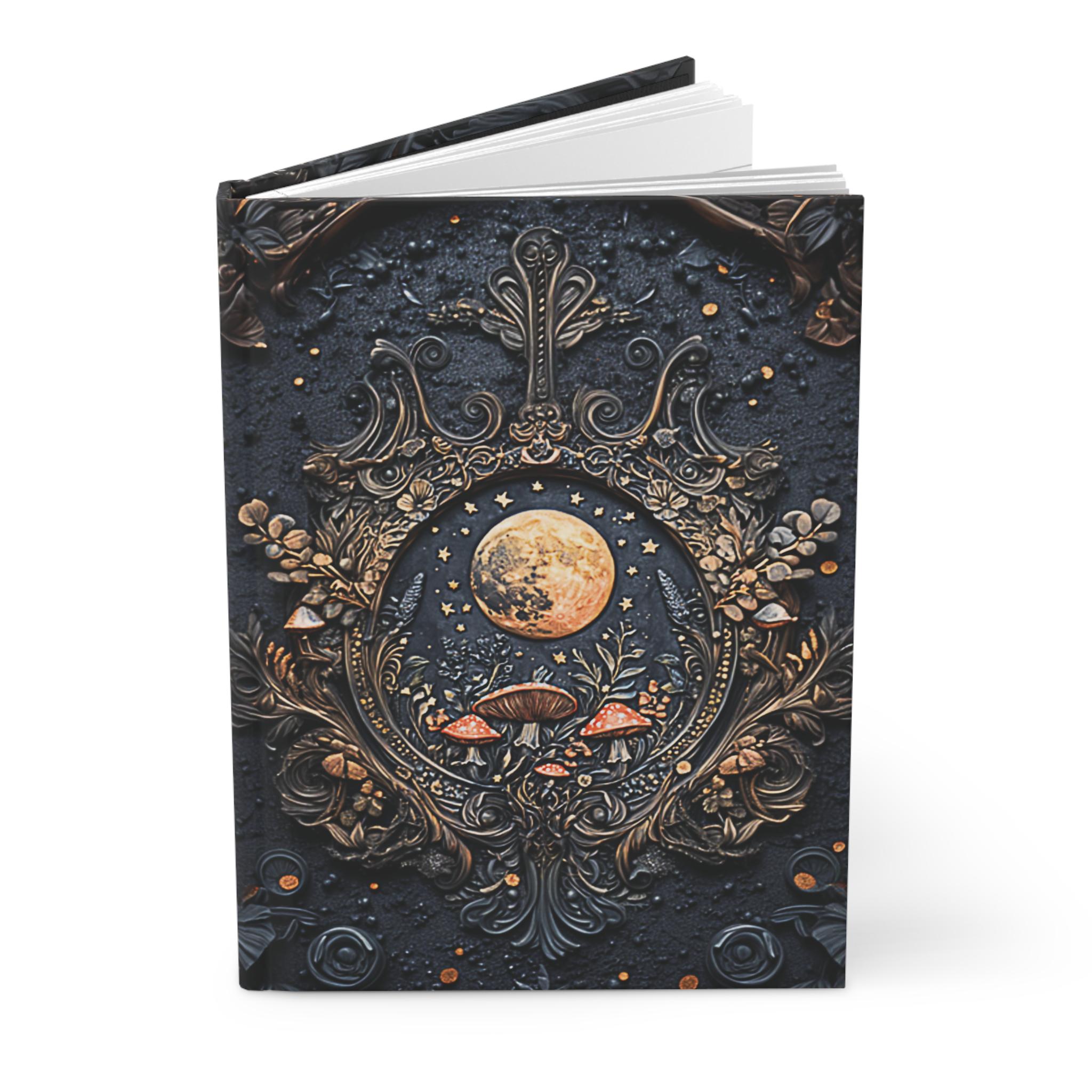 Medieval Grimoire Floral Faux Embossed Gothic Journal Forestcore ...