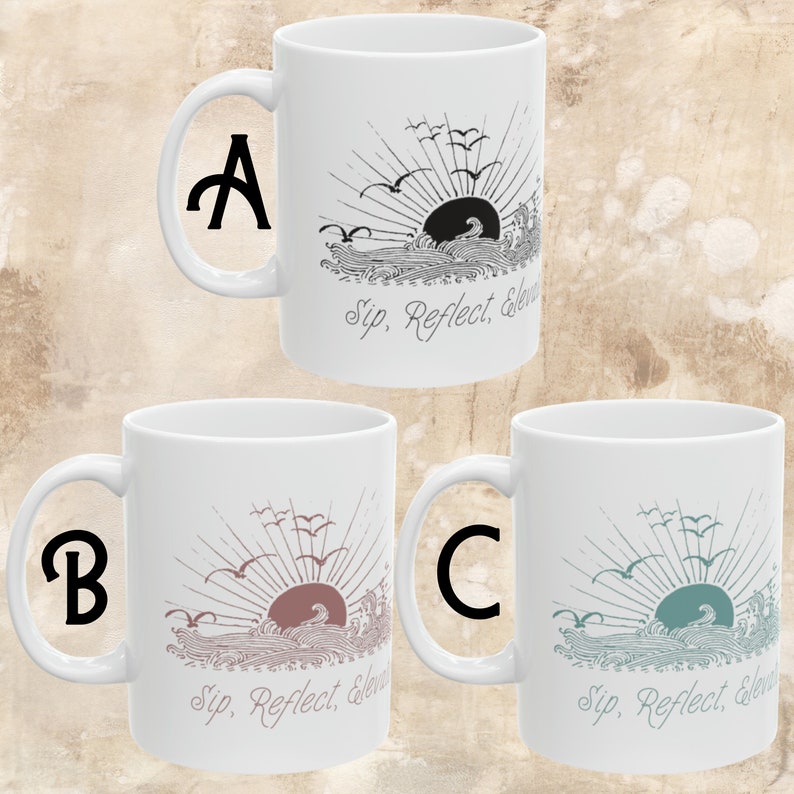 Sip Reflect Elevate Mug, Self Love Mug, Positive Vibes Mug, Positive ...