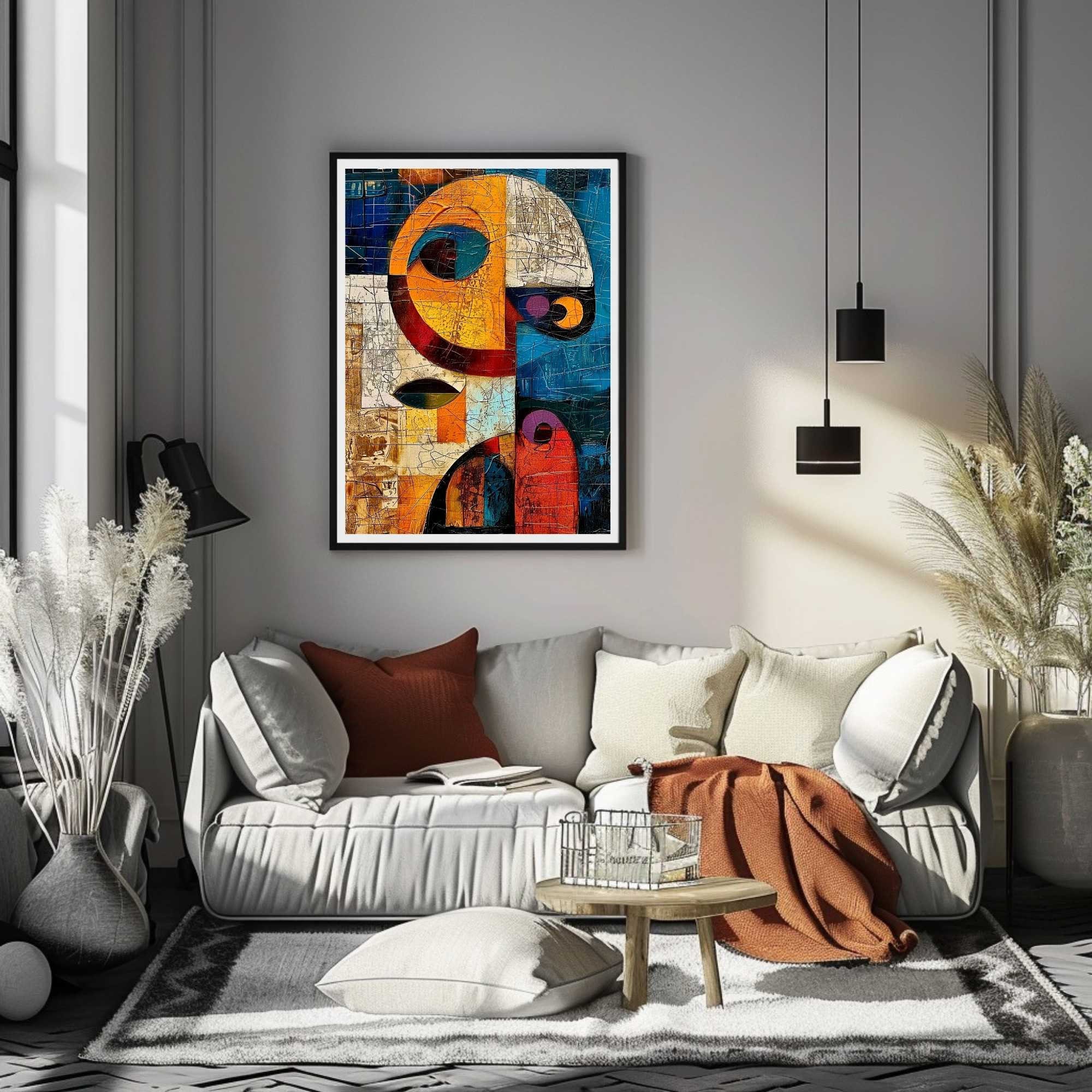 Paul Klee Inspired Abstract Art Print, Colorful Modern Wall Decor for ...