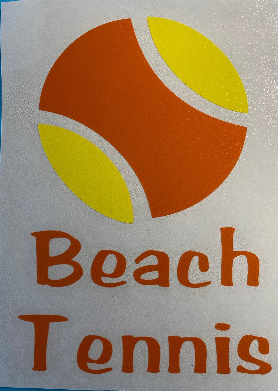 Beach Tennis Car/cart Decal - Etsy