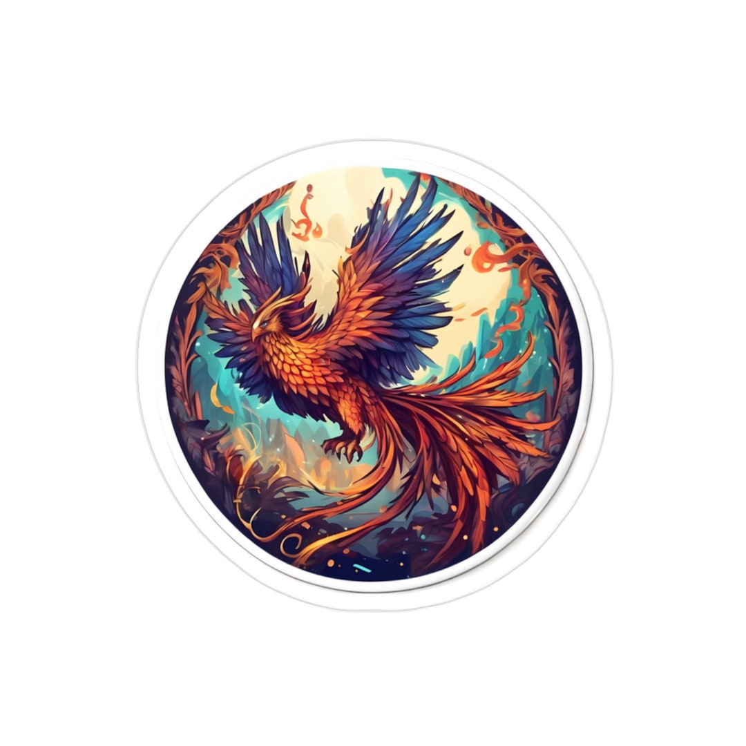 Radiant Phoenix Transparent Outdoor Stickers, Die-cut, 1pcs - Etsy