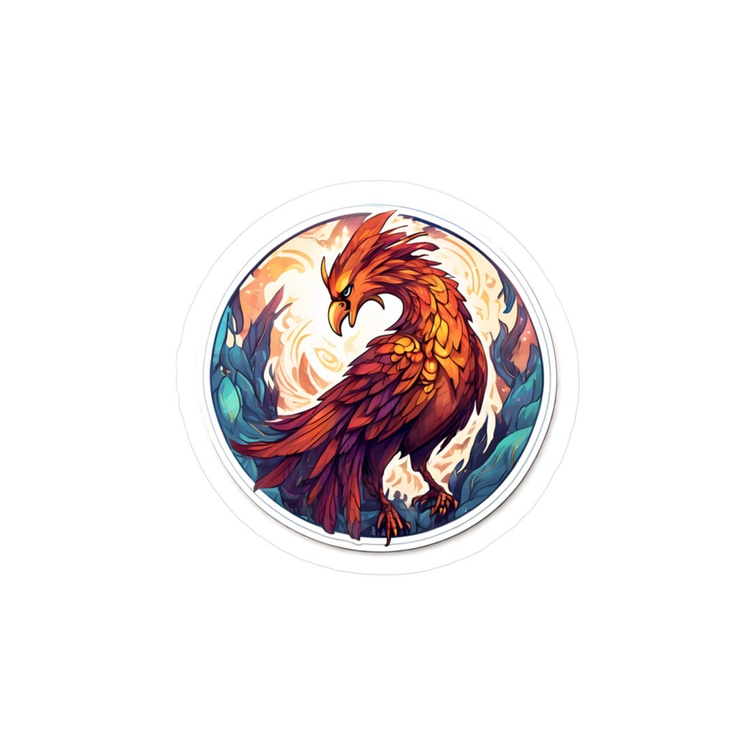 Mythical Phoenix Kiss-cut Vinyl Decals - Etsy