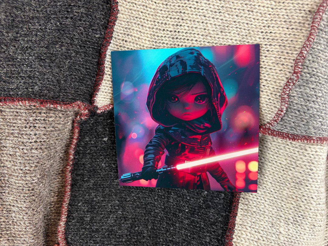 Chibi Jedi Fridge Magnet: Sci-fi Lightsaber Art - Etsy