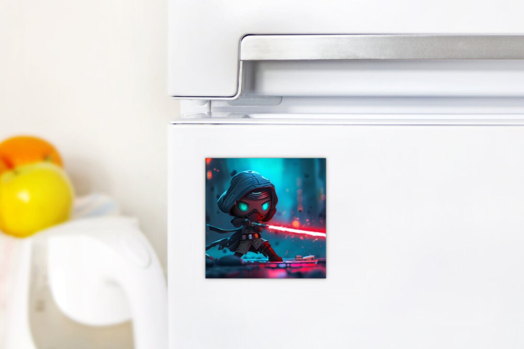 Chibi Sith Fridge Magnet Cute Dark Force Character Lightsaber Magnet ...