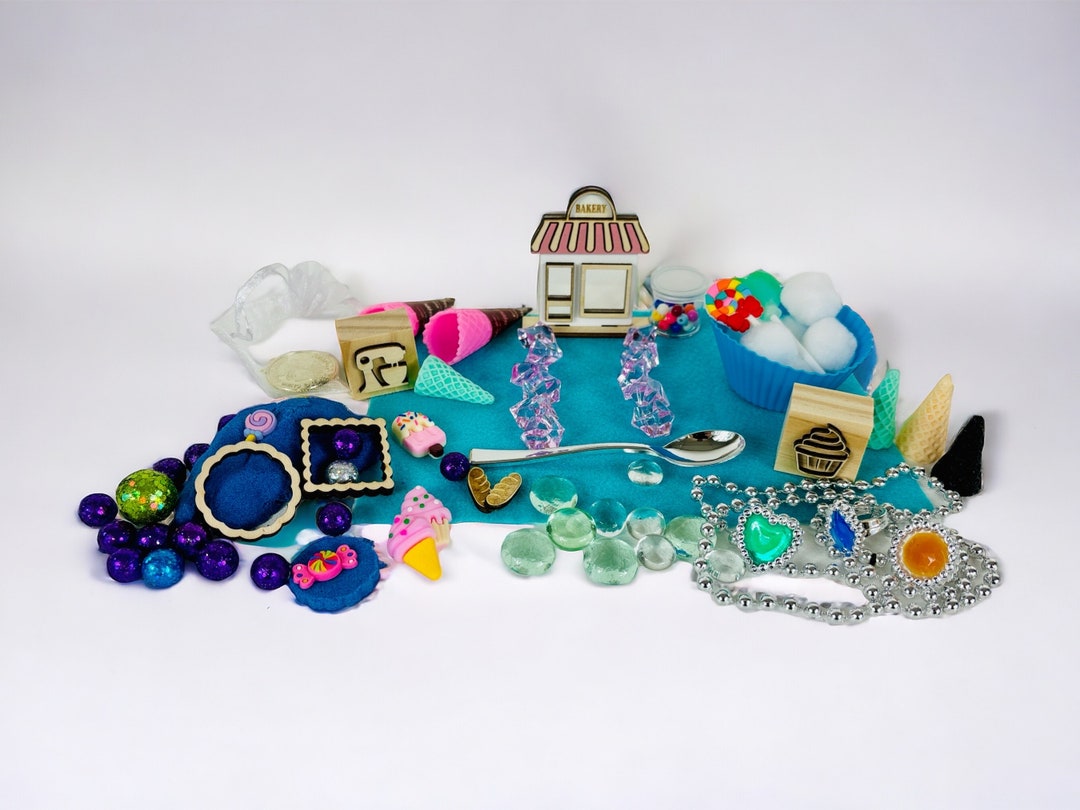 Bakery Play Dough Sensory Kit, Ice Cream Busy Box, Play Dough Baking ...