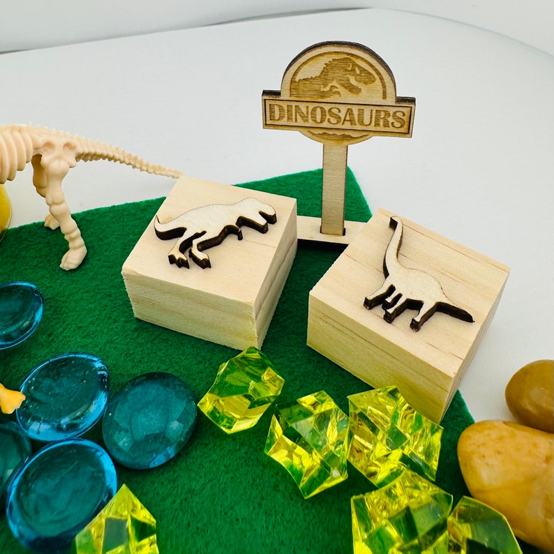 Dinosaur Play Dough Kit, Dinosaur Sensory Bin, Archaeology Busy Box ...