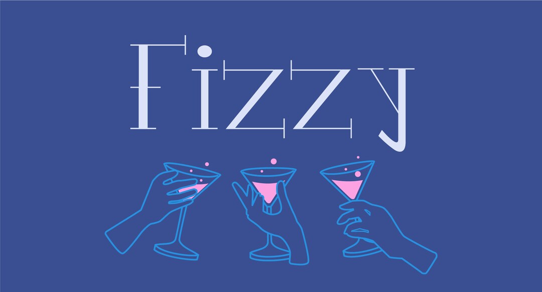 Slab Serif Font Fizzy - Etsy