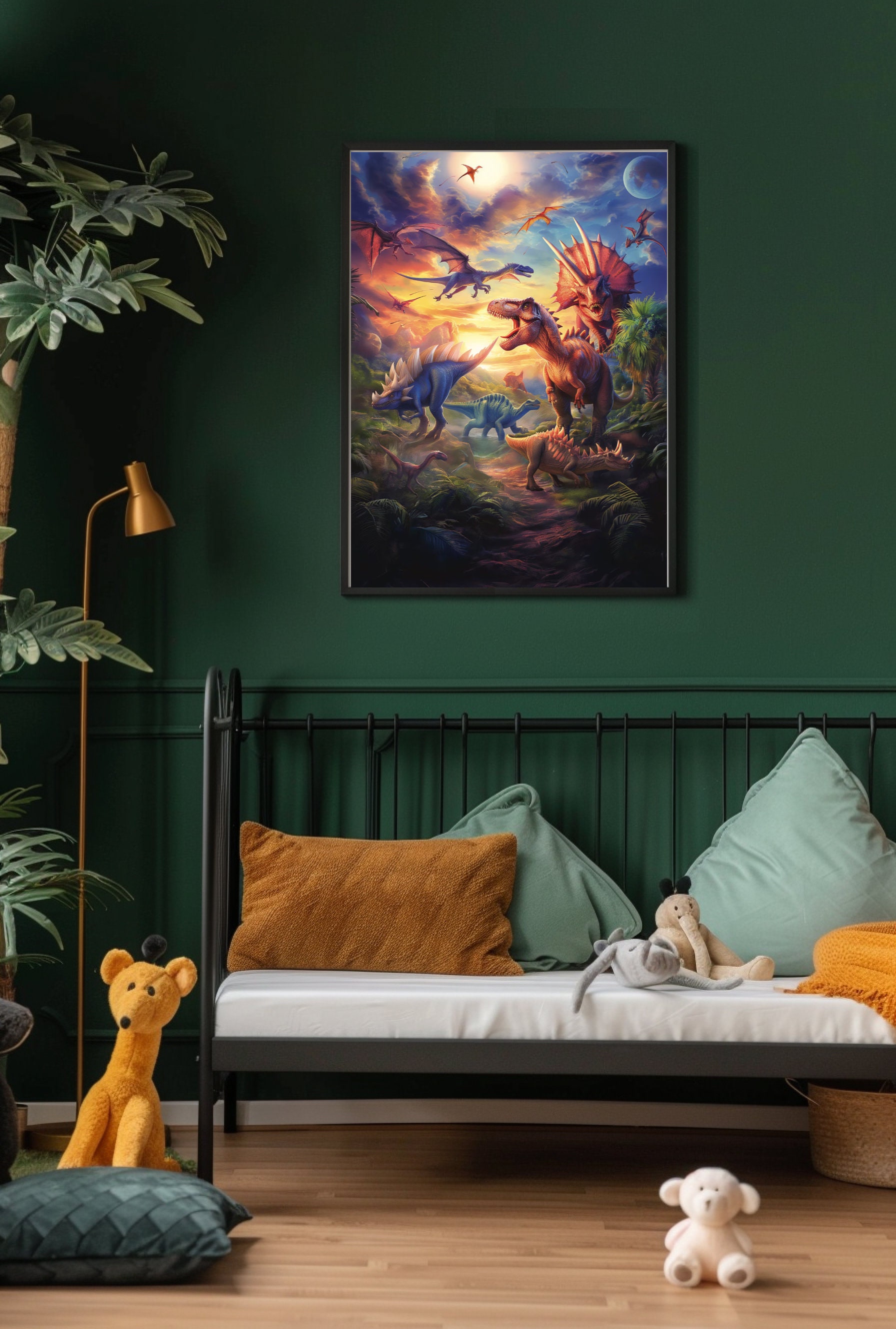 Canvas Poster Wanddeko Jurassic Parc Dinosaur Printable Wall Art ...