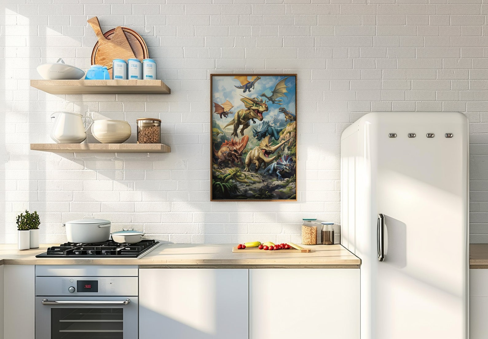 Canvas Poster Wanddeko Jurassic Parc Dinosaur Printable Wall Art ...