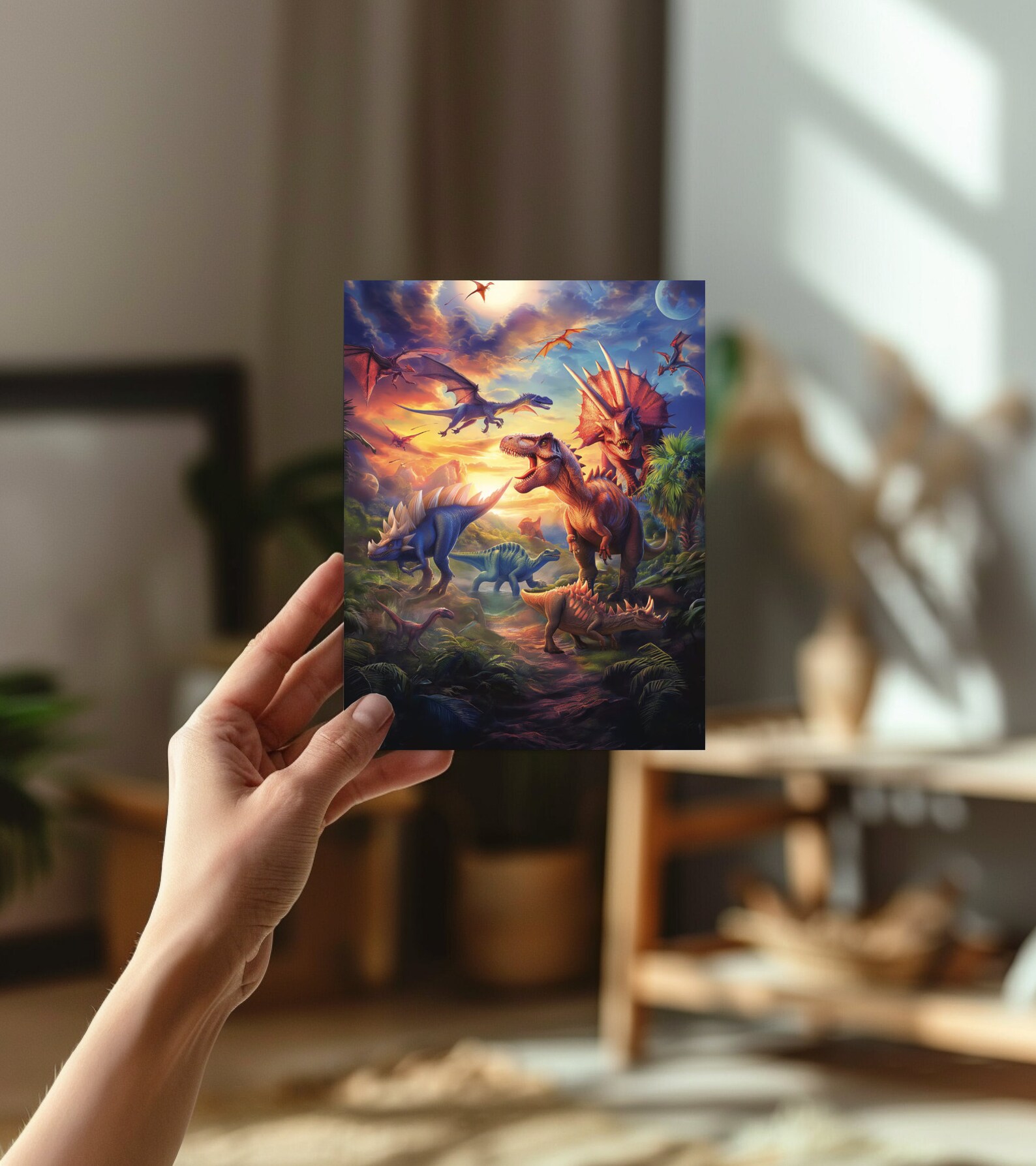 Canvas Poster Wanddeko Jurassic Parc Dinosaur Printable Wall Art ...