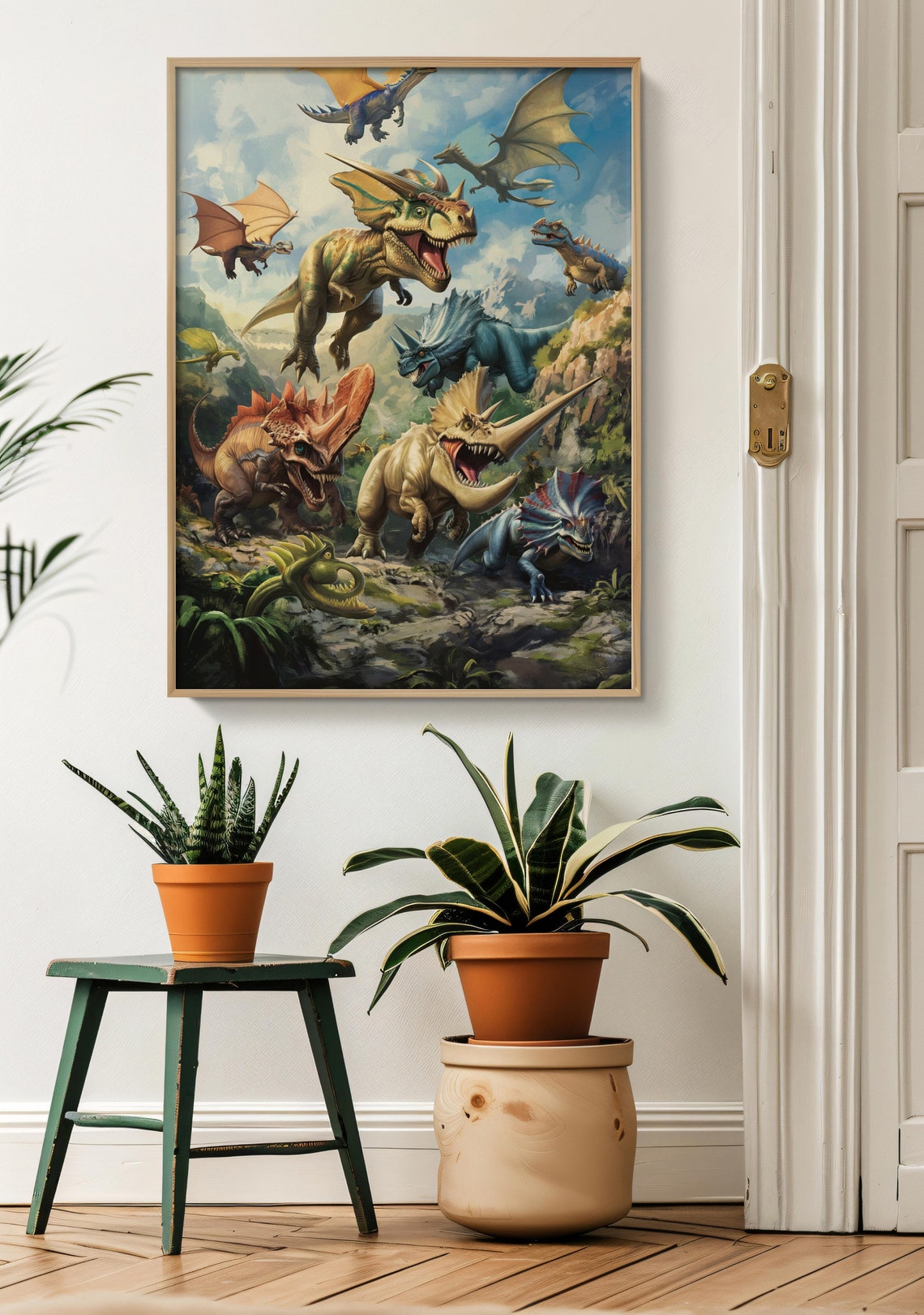 Canvas Poster Wanddeko Jurassic Parc Dinosaur Printable Wall Art ...