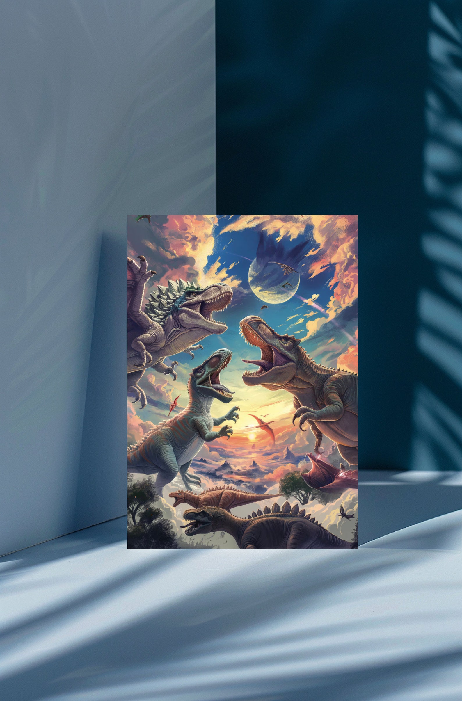 Canvas Poster Wanddeko Jurassic Parc Dinosaur Printable Wall Art ...