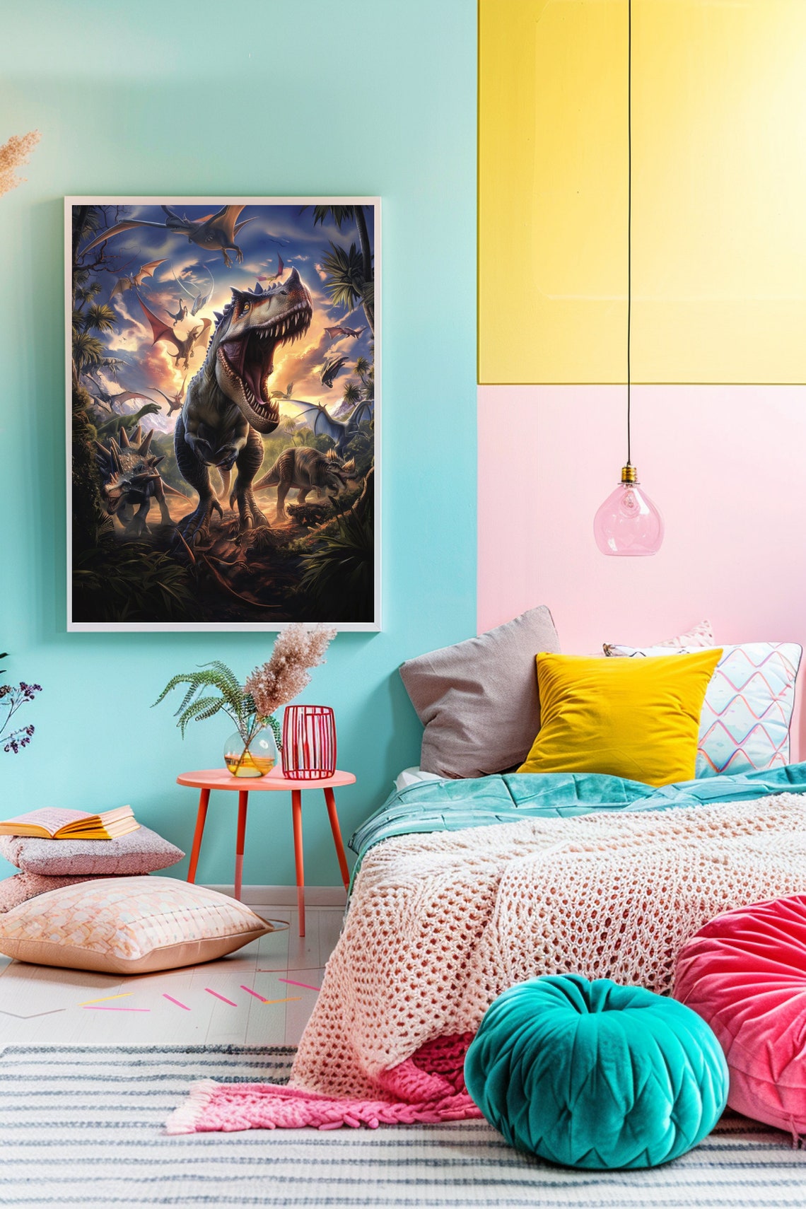 Canvas Poster Wanddeko Jurassic Parc Dinosaur Printable Wall Art ...