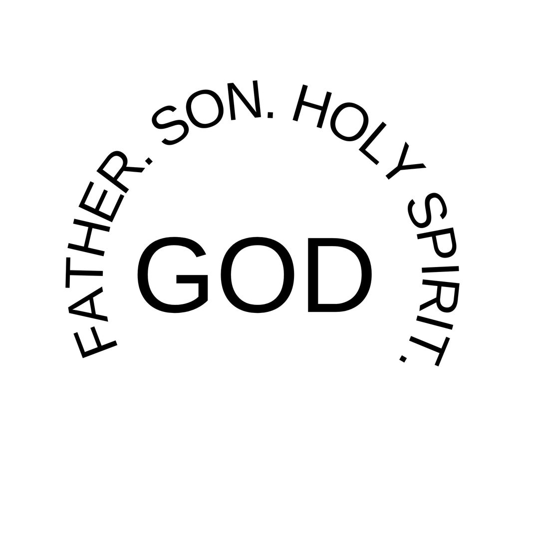 16x20 SVG & PNG Downloadable 'triune God' Print-ready Digital Files ...