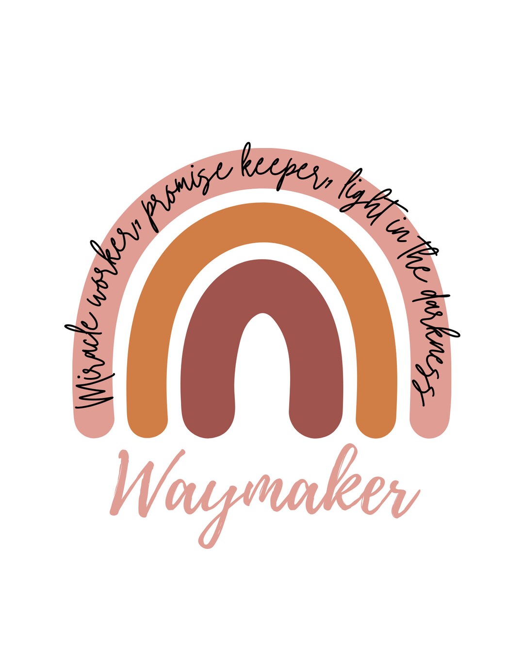 16x20 SVG/PNG Downloadable 'waymaker' Print-ready Digital Files Cricut ...