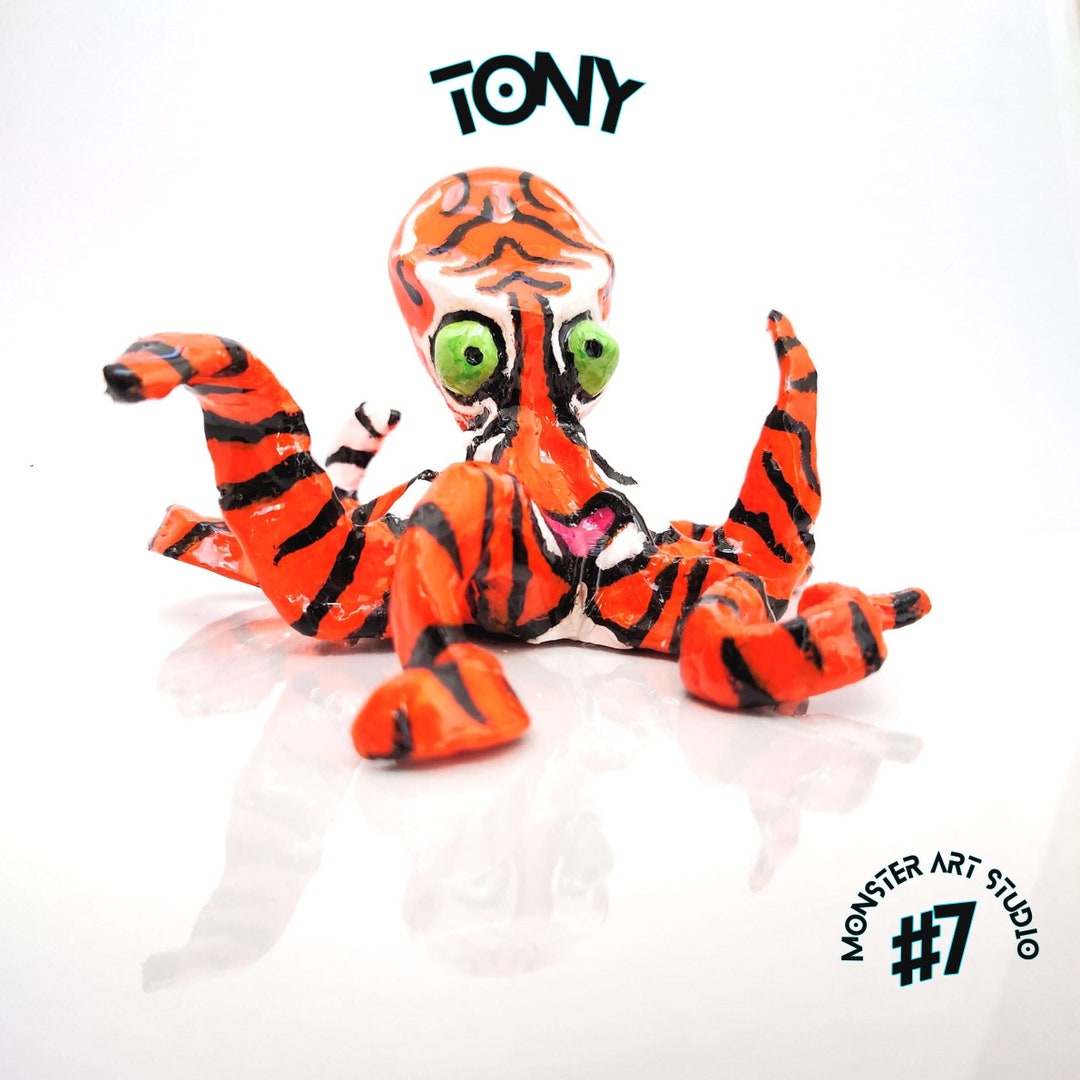 Tiger / Octopus Sculpture - Etsy