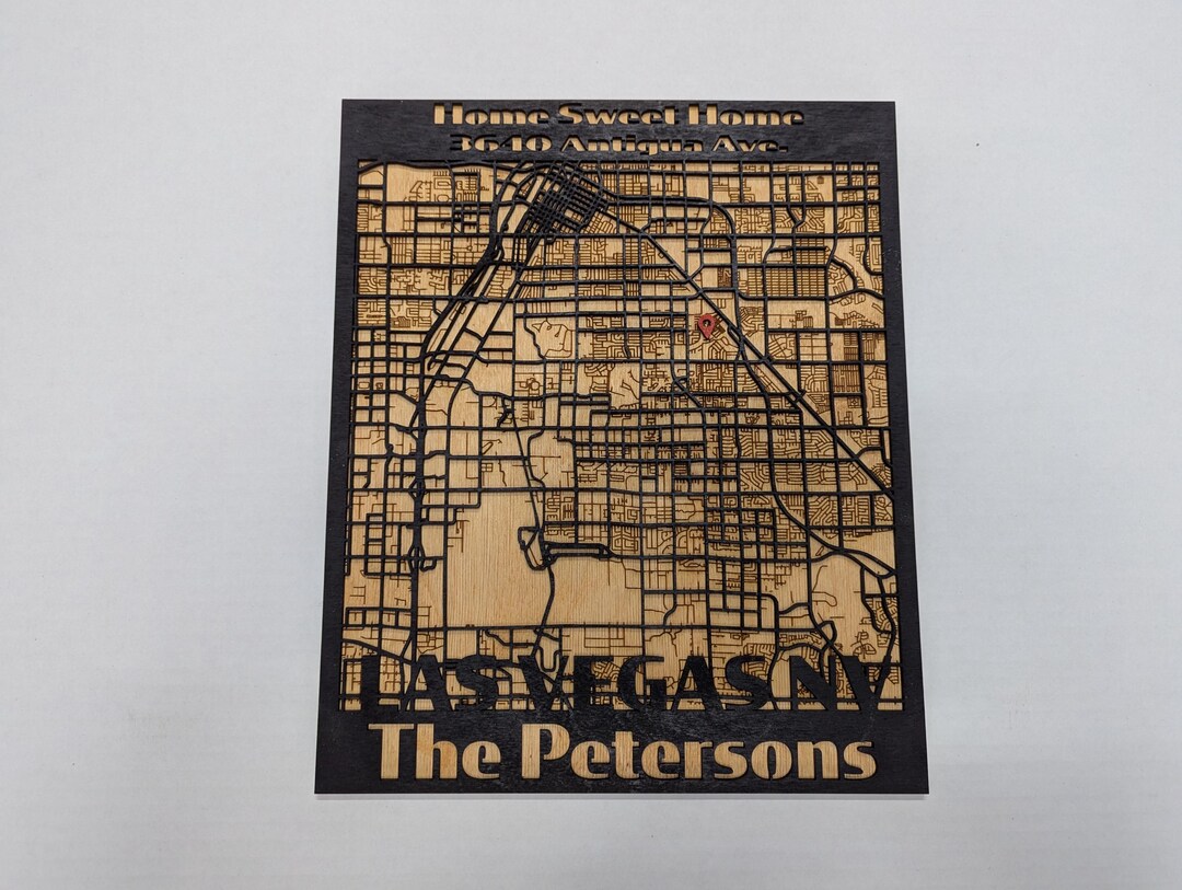 Custom Home Map, a Meaningful Representation of a New Chapter in Life ...