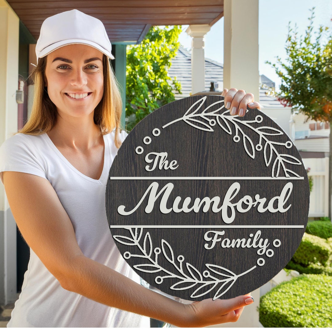 Rustic Last Name Sign, Wall Decor, House Warming Gift, Family Name Sign ...