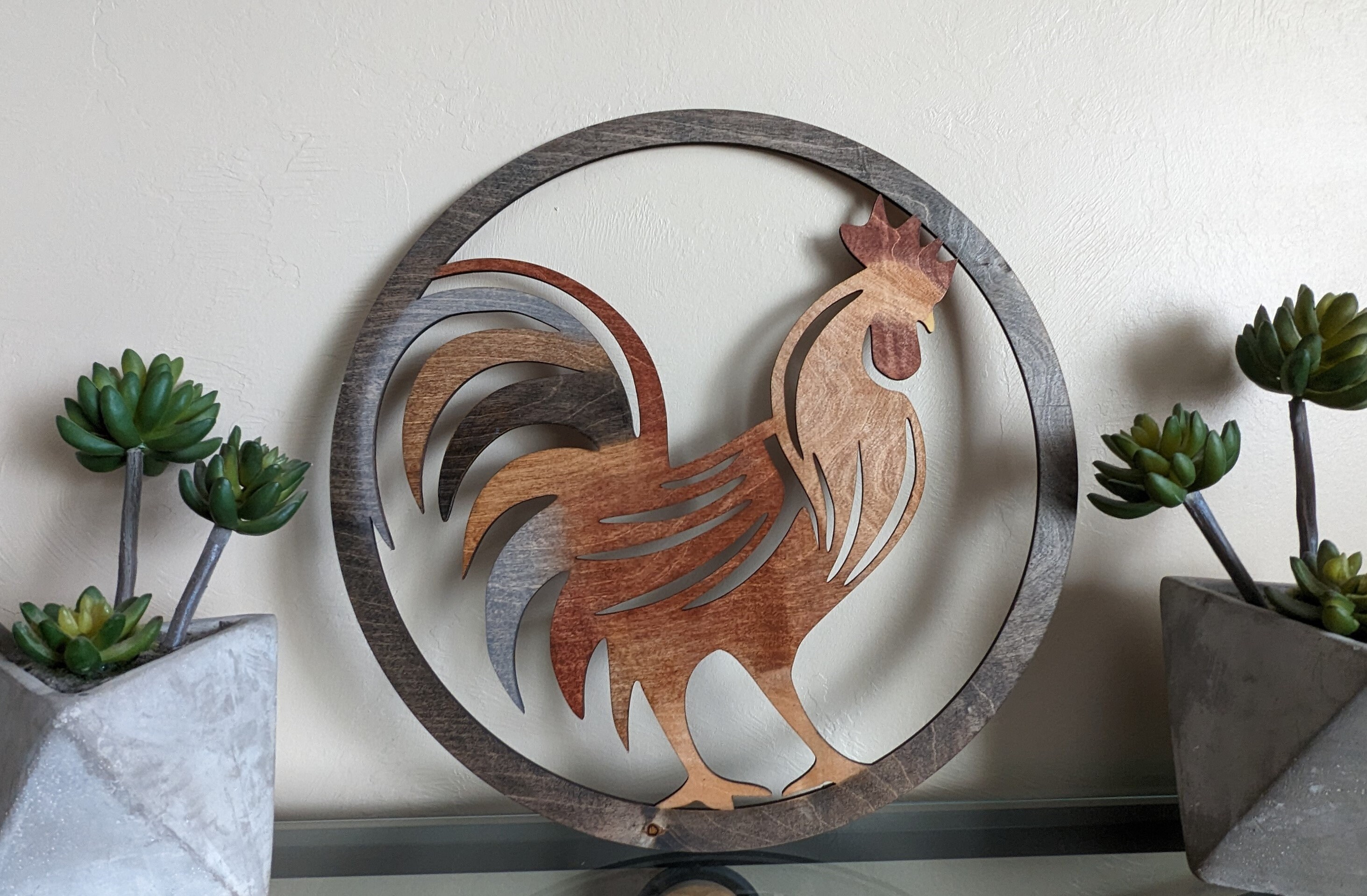 Rooster Wall Art Will Accent Your Home With a Rustic Vibe or Just a ...