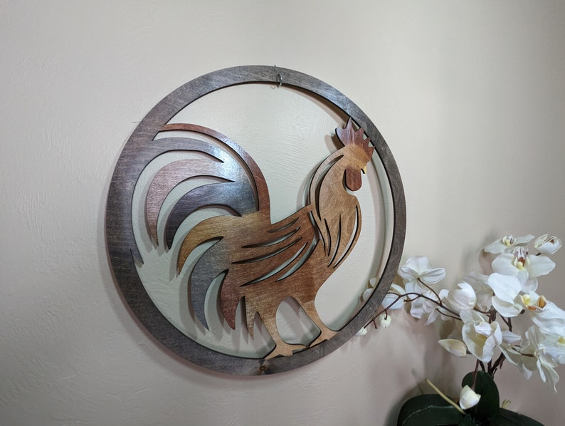 Rooster Wall Art Will Accent Your Home With a Rustic Vibe or Just a ...