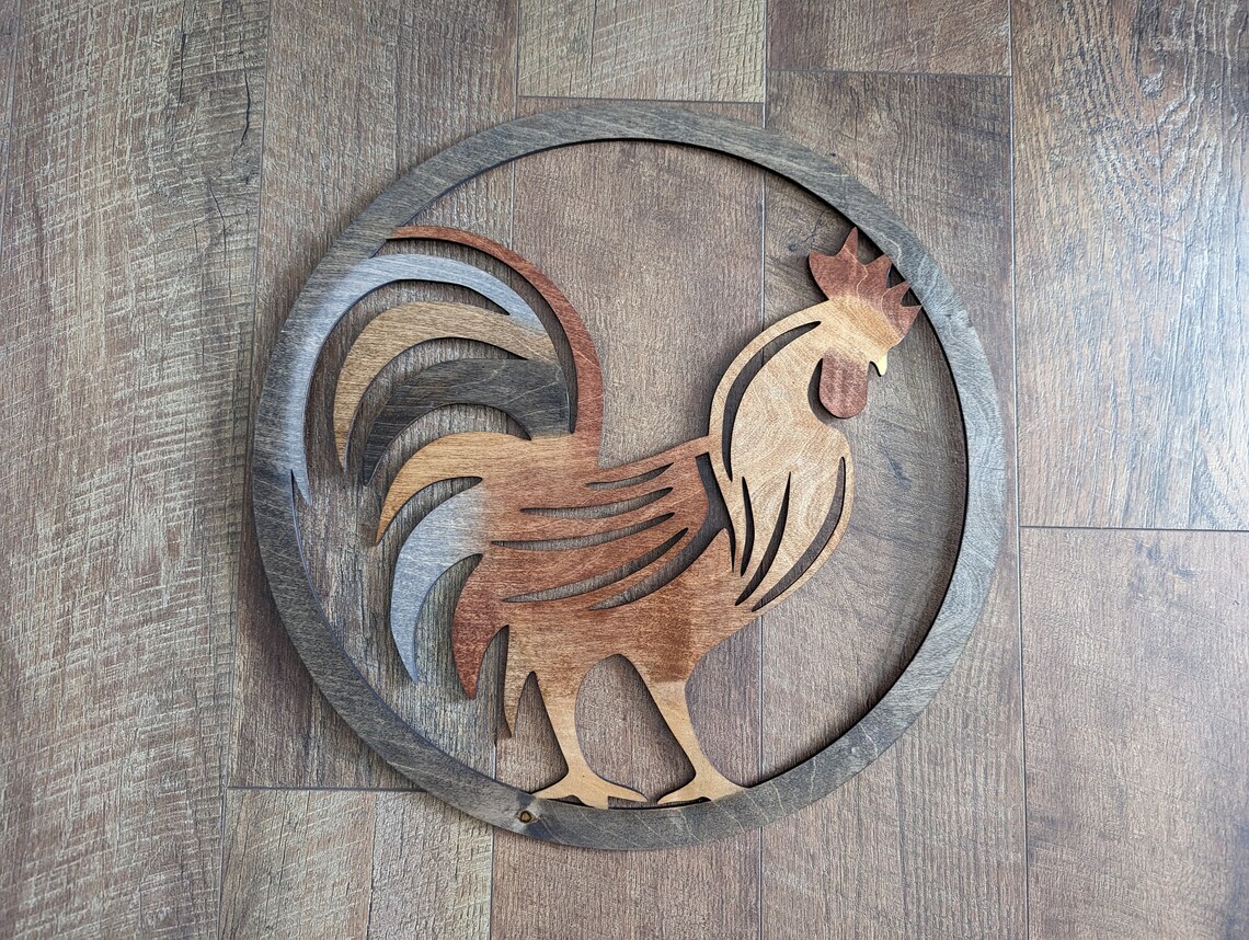 Rooster Wall Art Will Accent Your Home With a Rustic Vibe or Just a ...