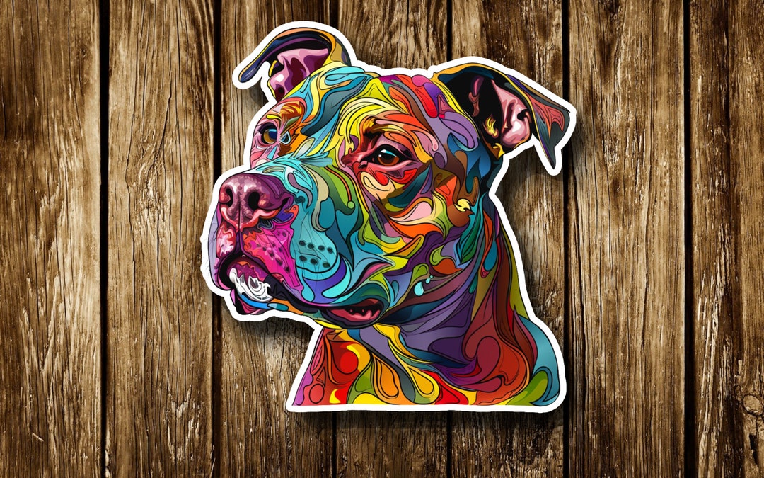 Pitbull Stickers, Dog Sticker - Etsy