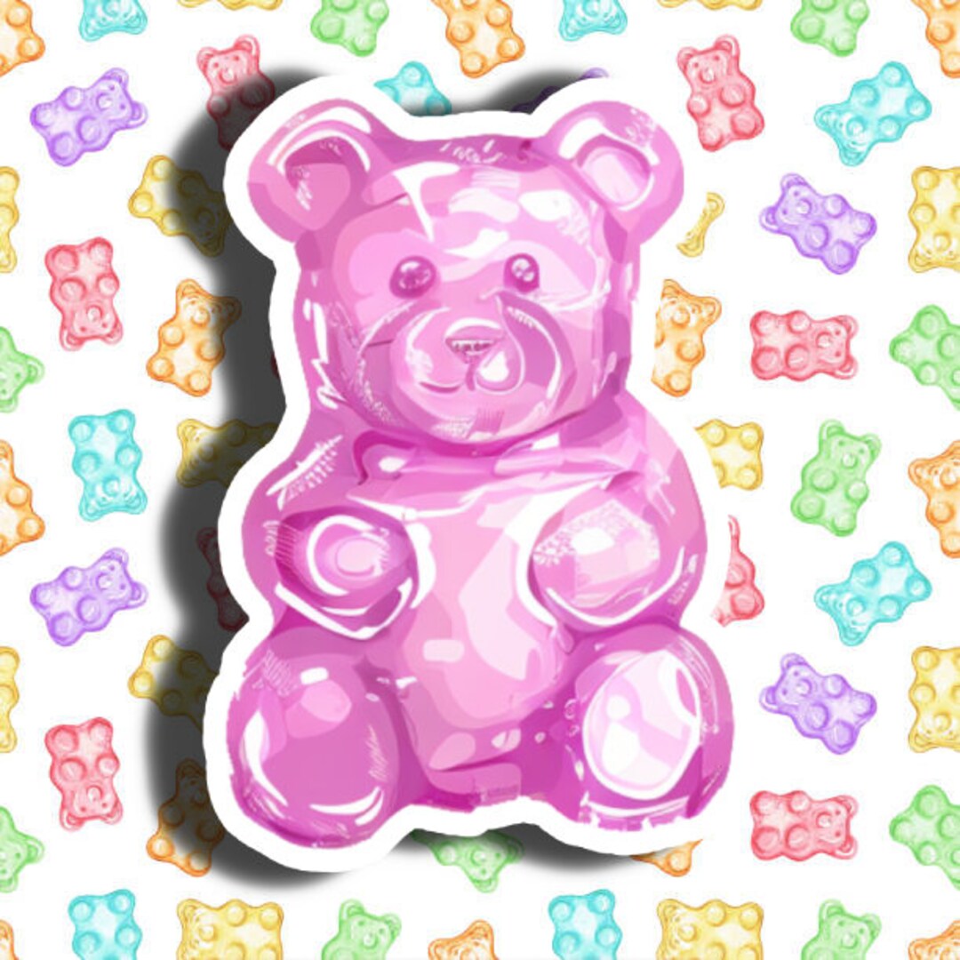 Gummy Bear Stickers, Holographic Stickers, Water Bottle Stickers ...
