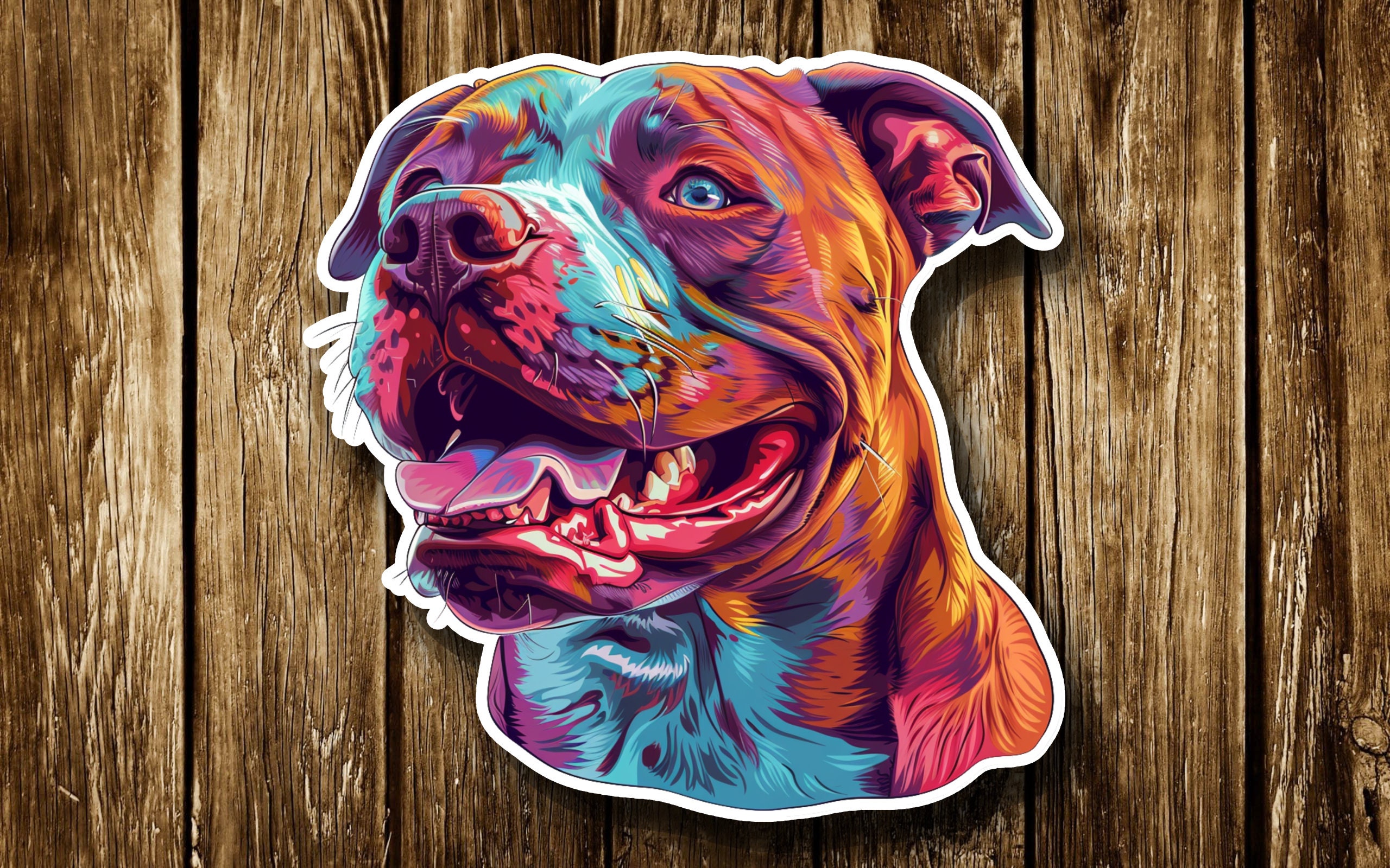 Pitbull Stickers, Dog Sticker - Etsy