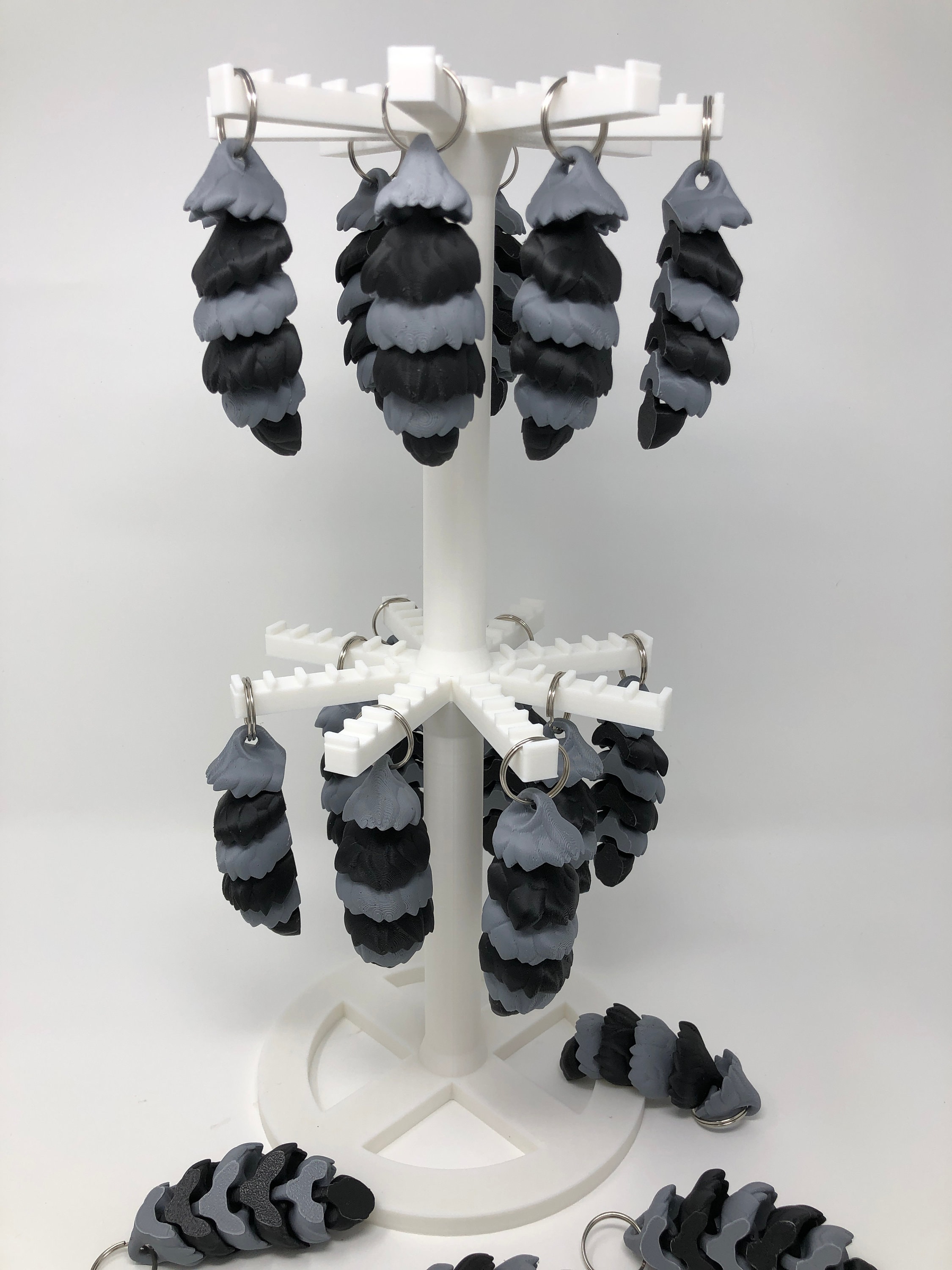 Flexi Factory 3D Printed Raccoon Tail Keychain - Etsy