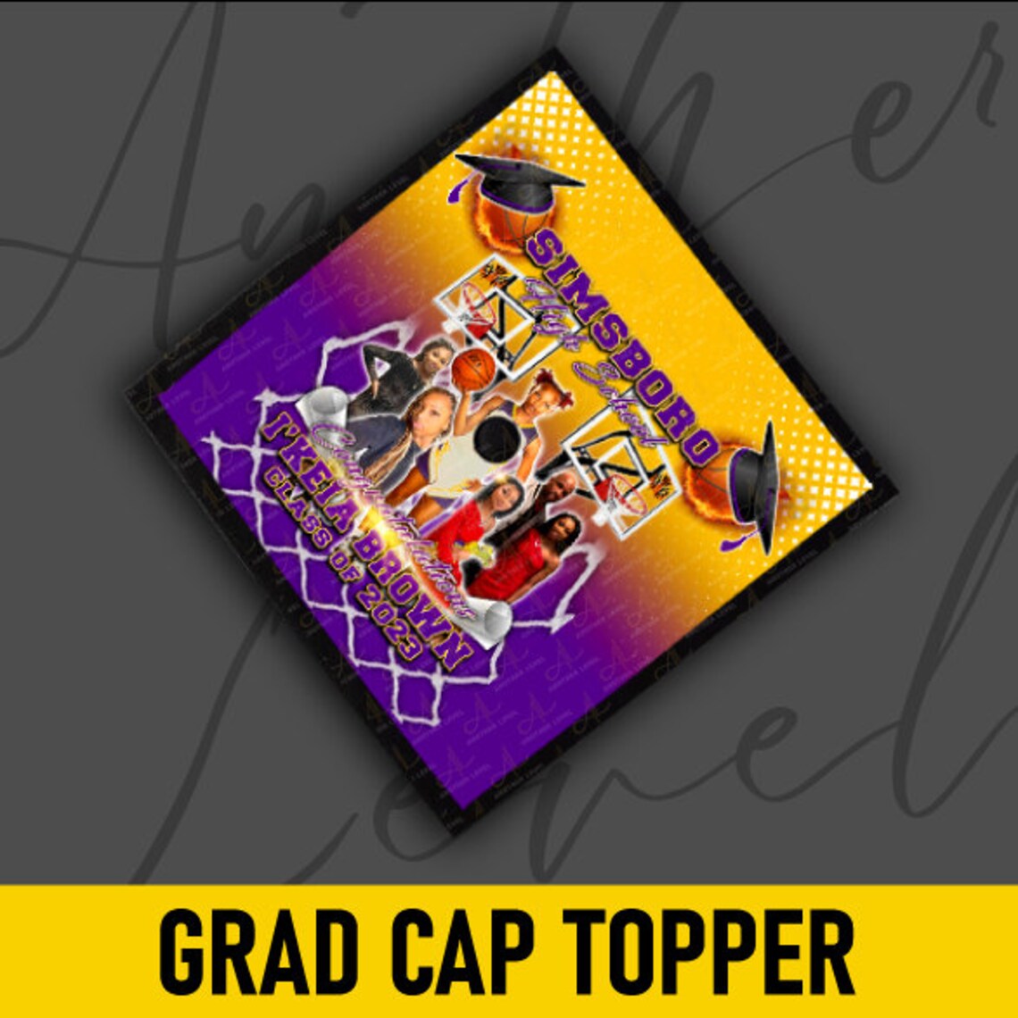 Graduation Cap Topper 3D Sublimation Grad Cap Topper - Etsy