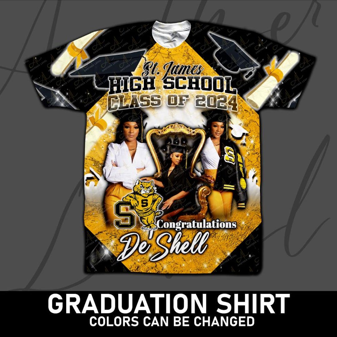 Custom Graduation Photo Shirt | Custom Senior Shirt | Personalized ...