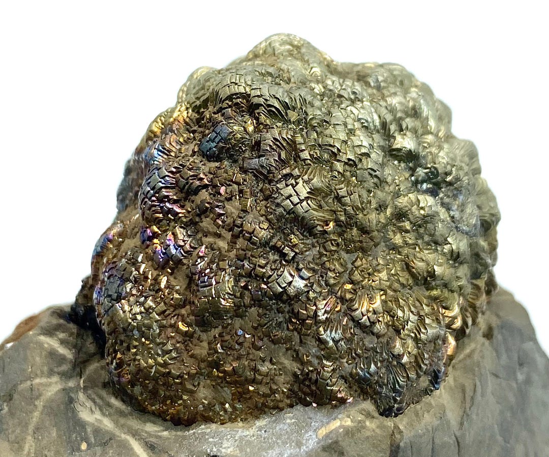 Iridescent Marcasite Pyrite Crystal Ball on Matrix, Pakistan (430 Gram ...