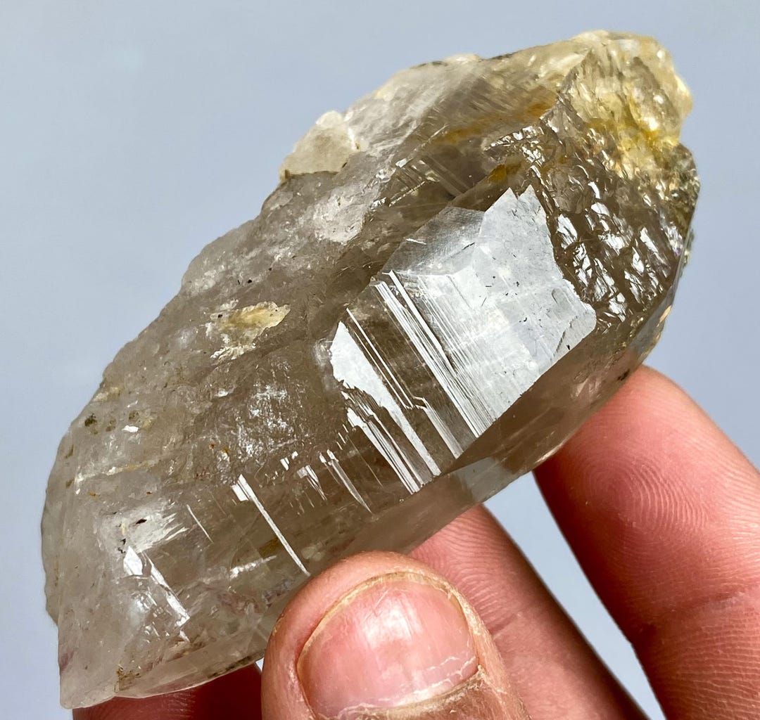 90 Gram Unique Smoky QUARTZ Inside MICA Inclusion Crystal Specimen From ...